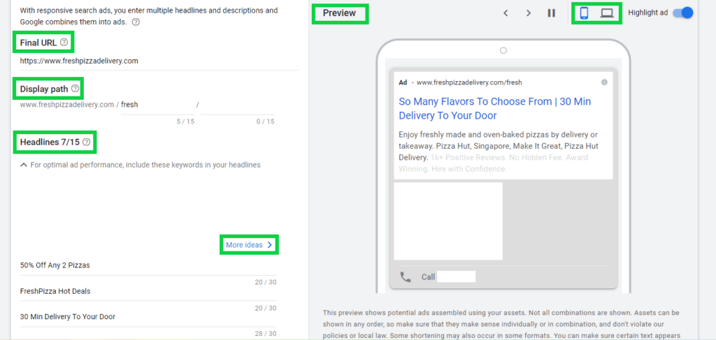 How does Google Ads Generate Responsive Search Ads (RSAs)?